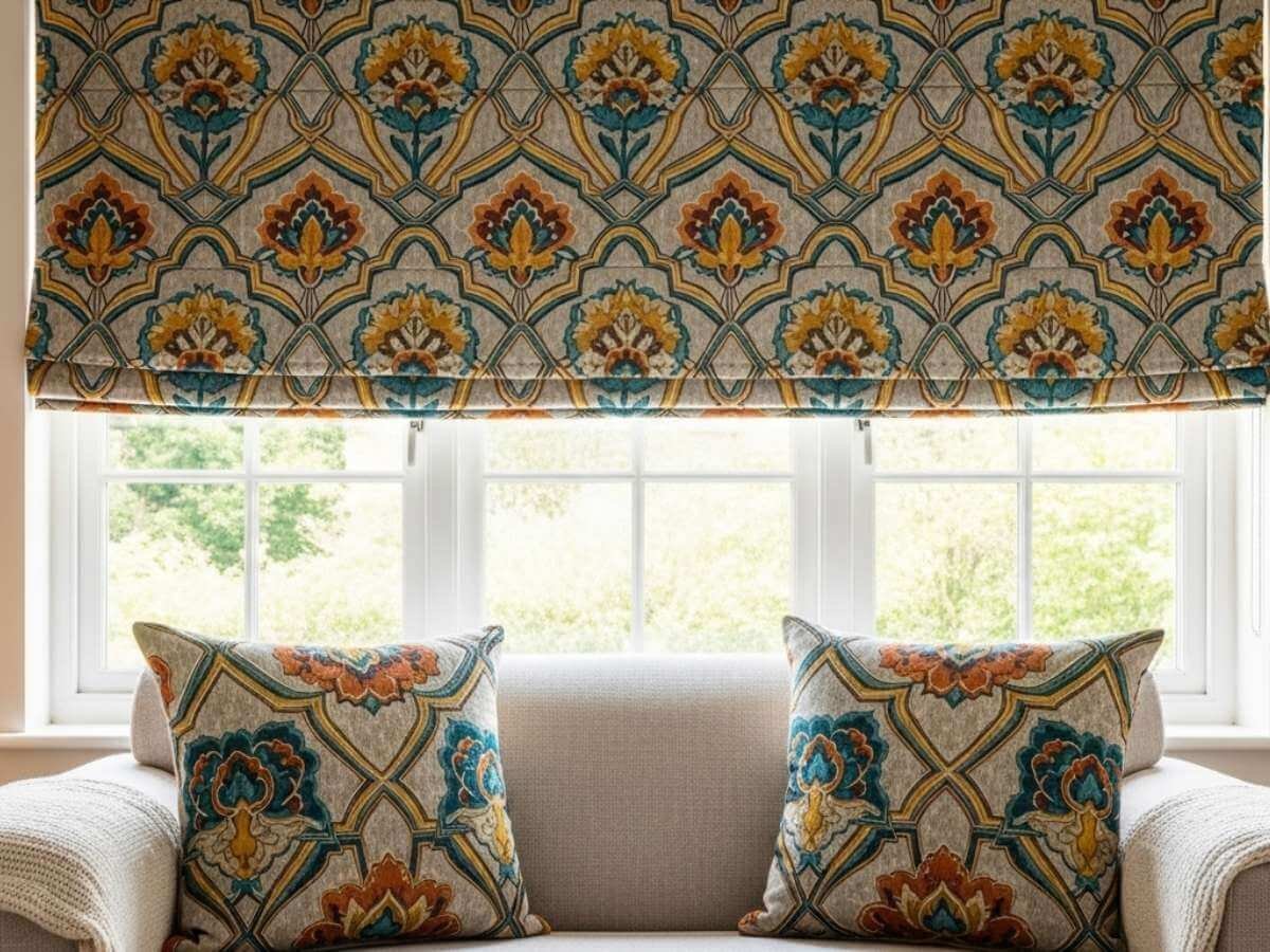 Pattern Play: How to Coordinate Patterned Roman Shades with Your ...